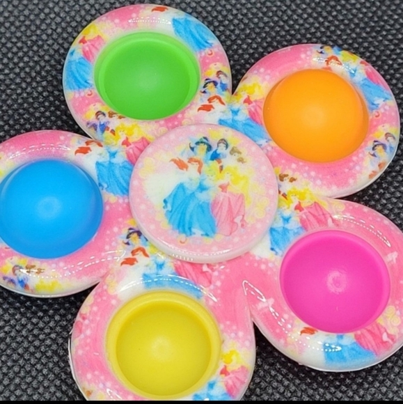 Toys | 315 Princess Fidget Spinner 2in1 Bubble Popper Sensory Toy ...